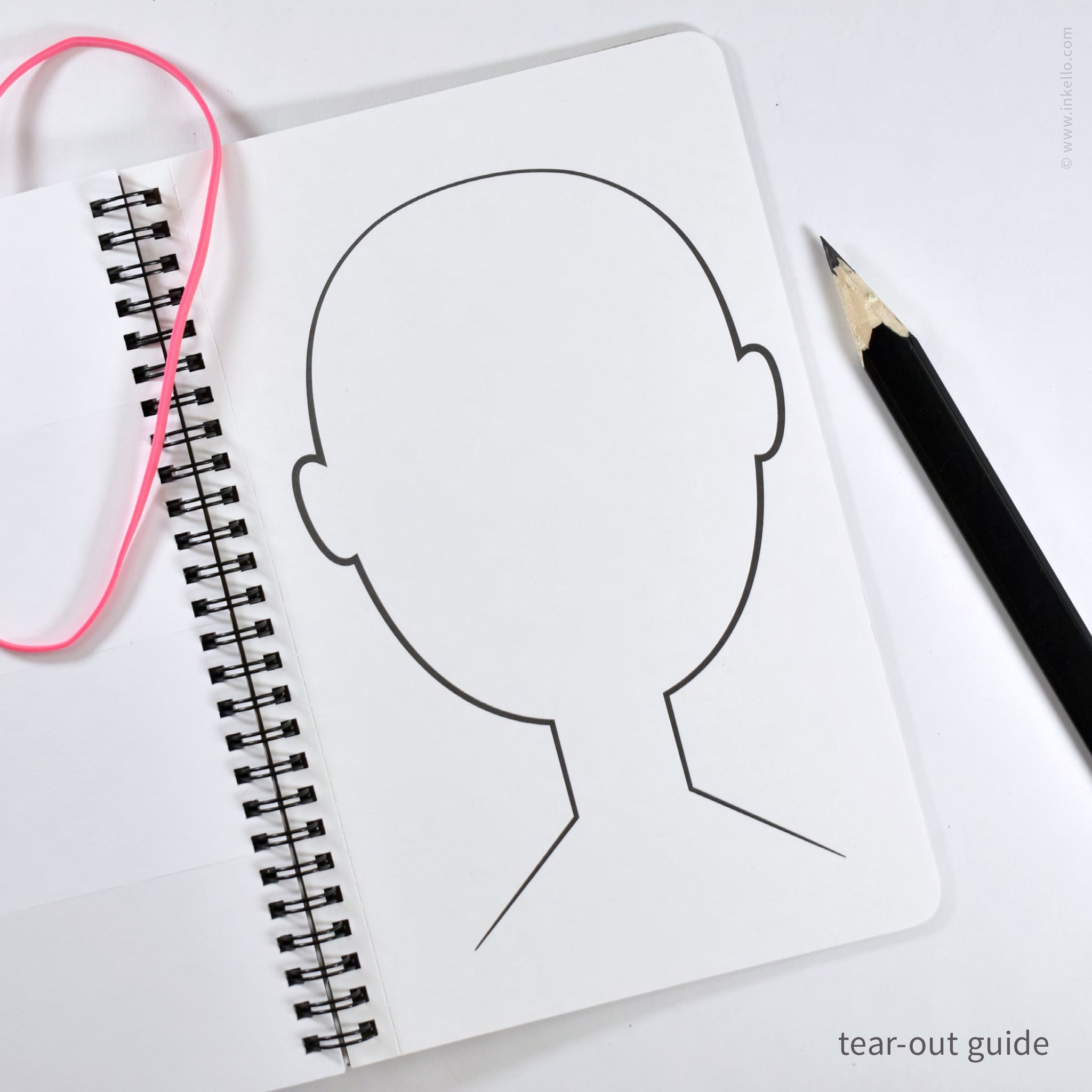 My Book of Faces Four-Panel Sketchbook (#365) — Inkello Letterpress