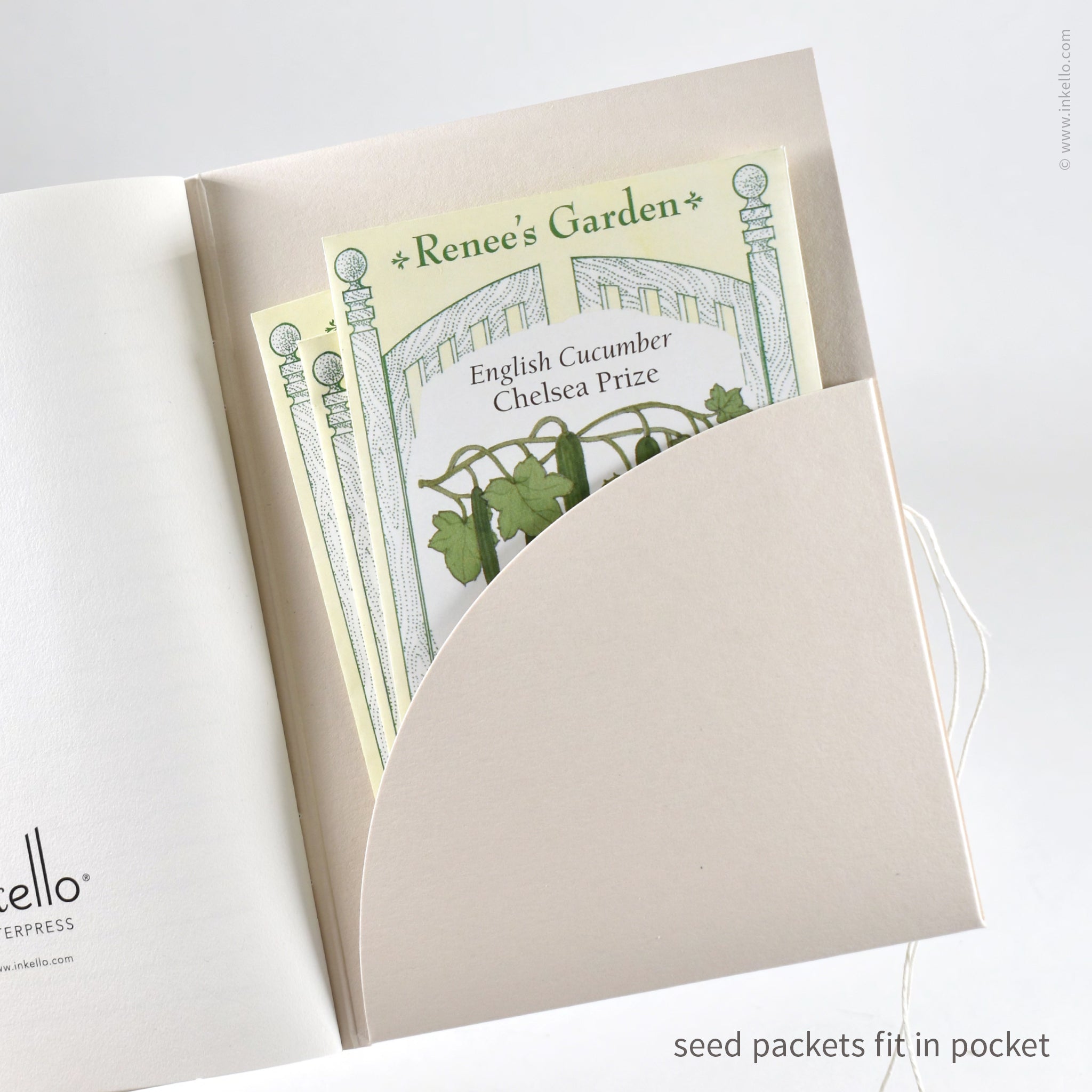 Green Seedlings Seed Journal with Grow Wheel (#608) — Inkello Letterpress